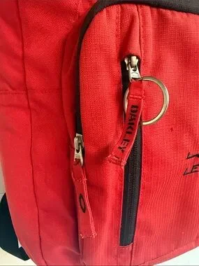 Oakley | Bags | Oakley Learjet Book Bag Backpack Red Bookbag | Poshmark